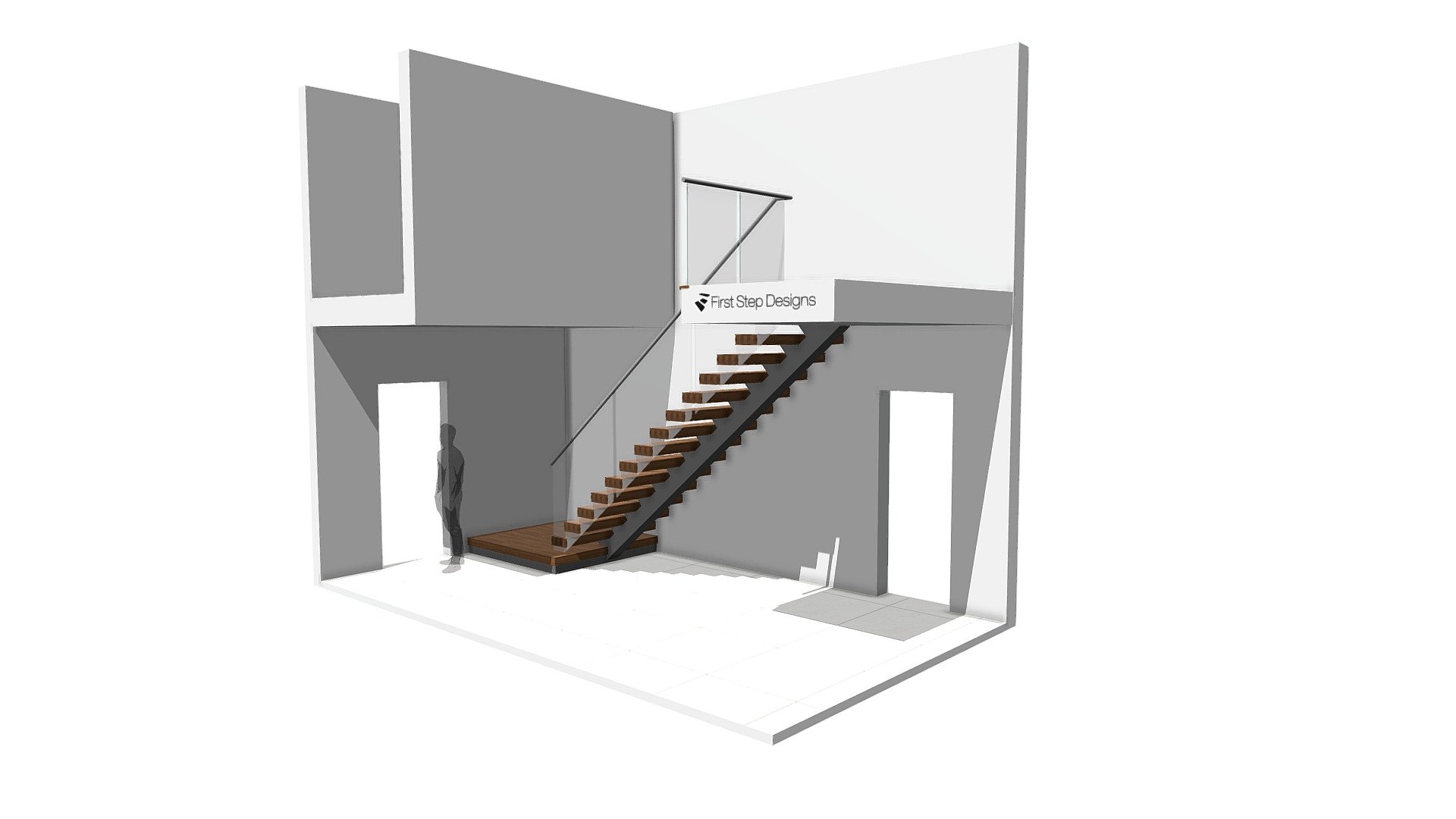 Abbotsbury 3D Spine Staircase - Download Free 3D model by First Step ...