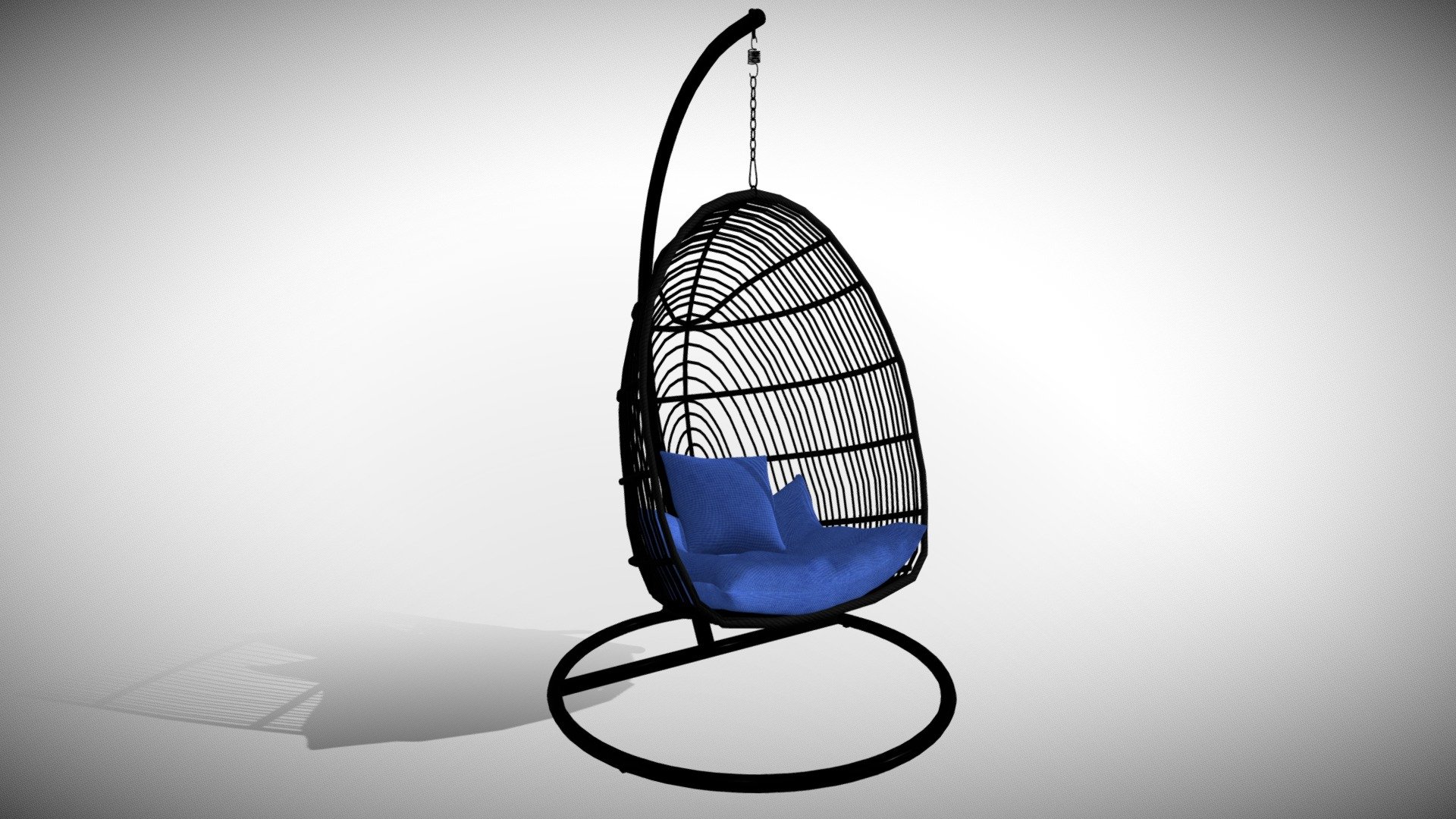 Hanging chair - 3D model by mel.j [439f066] - Sketchfab