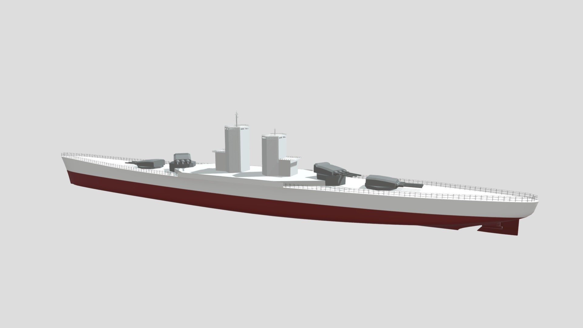 warship - Download Free 3D model by zzz222 [43a0a7a] - Sketchfab