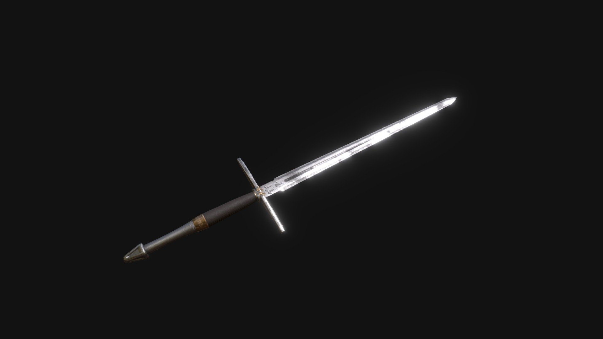 one-handed sword - Download Free 3D model by stasbelyk13 [43a0cc5 ...