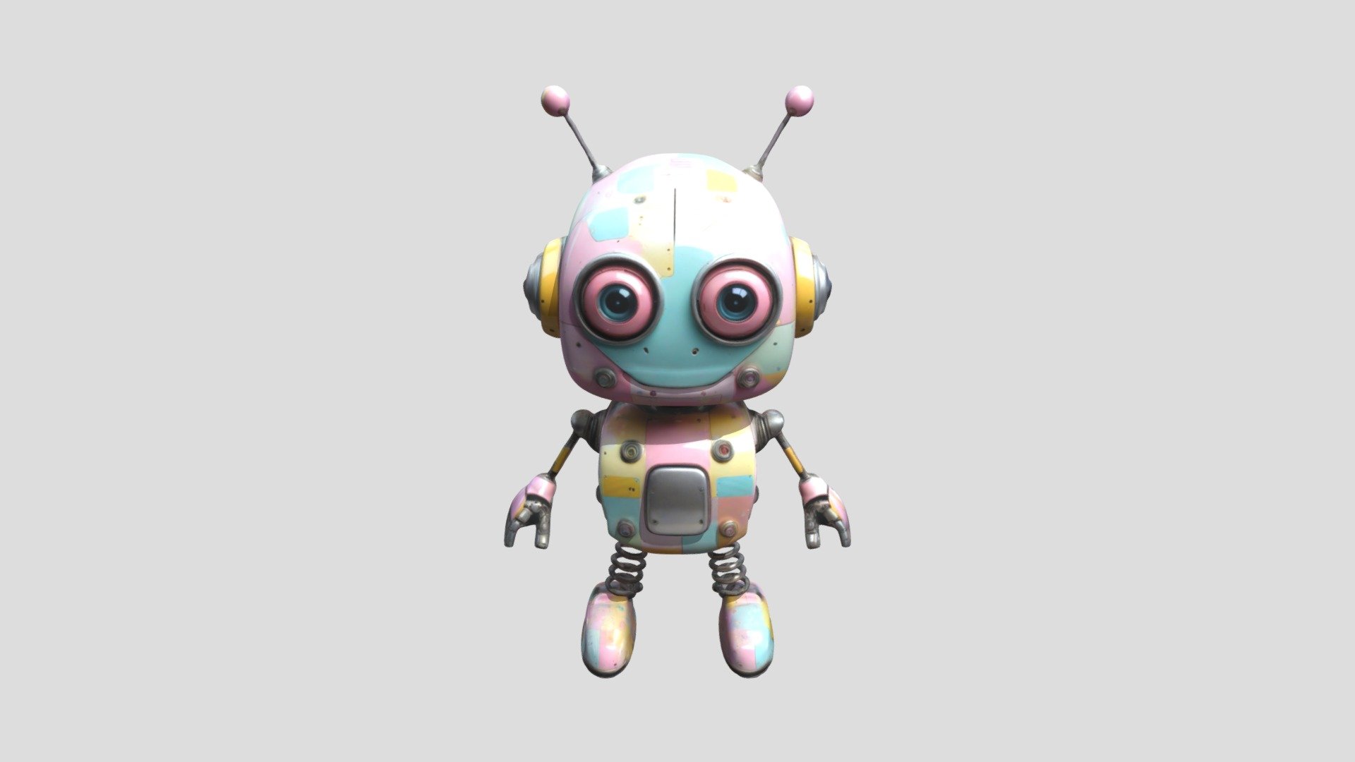 A_whimsical_robot_has_0312224823_texture_fbx - Download Free 3D model ...