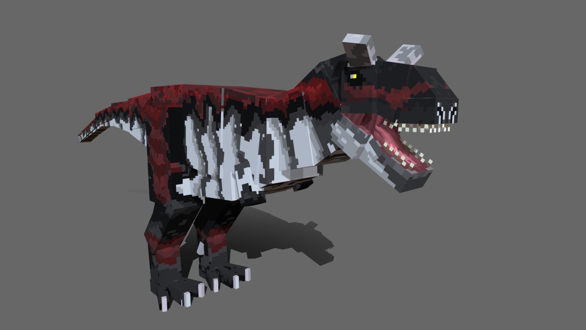 Red Dino - 3D model by Dheyaa (@_dheyaa) [43a2948] - Sketchfab