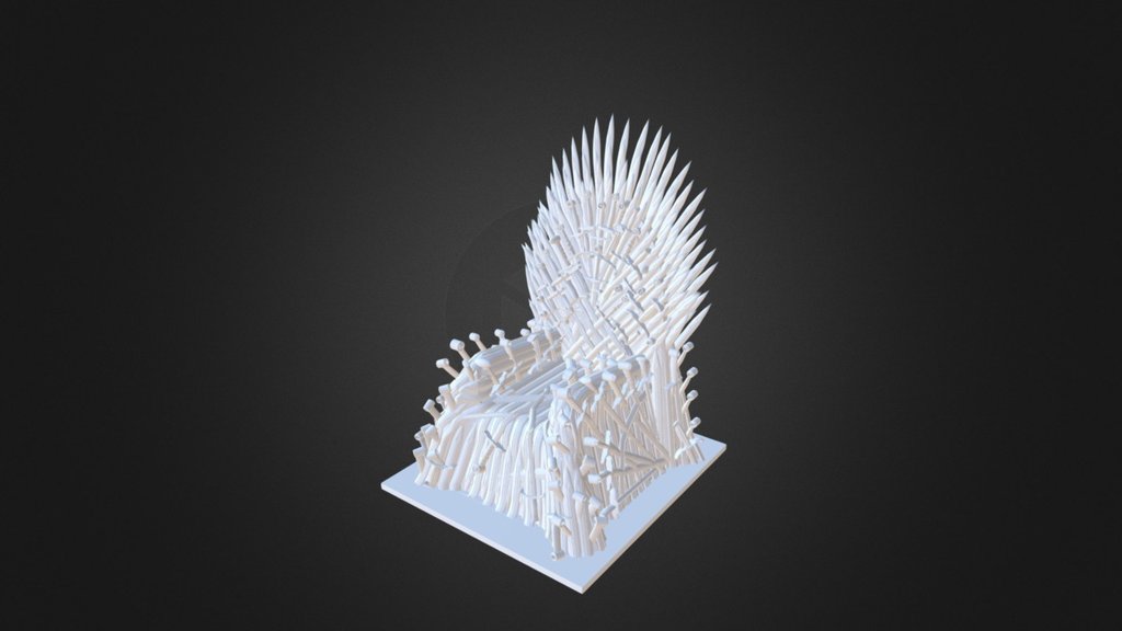 Throne - GOT - 3D model by Master Programmers (@mprogrammers) [43a5997 ...