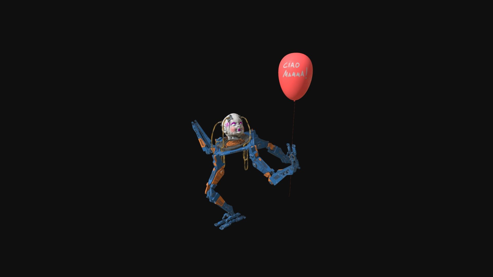 baby cyberpunk - 3D model by perdentepianto [43a5f00] - Sketchfab