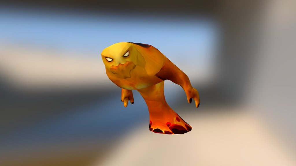 Fire Elemental - 3D model by Game Ready Art (@jesperbj) [43aa411 ...