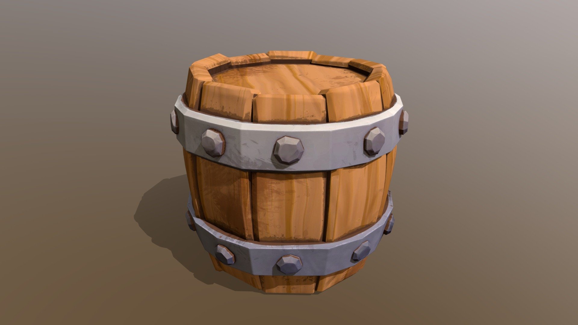 Barrel (Closed) - Blacksmith project - 3D model by Emilia Toland ...