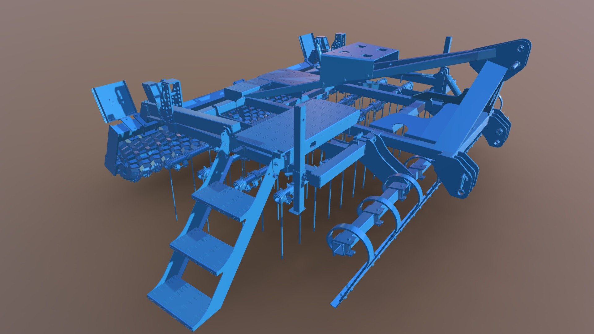 Spring-type harrow 3m - 3D model by Ruslan Onishchenko (@onicshenko93 ...