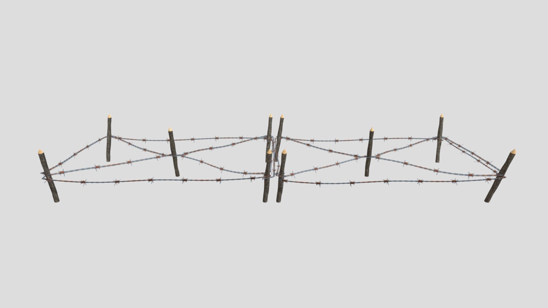 Lowpoly Barb Wire Obstacle 18 - Buy Royalty Free 3D model by ...