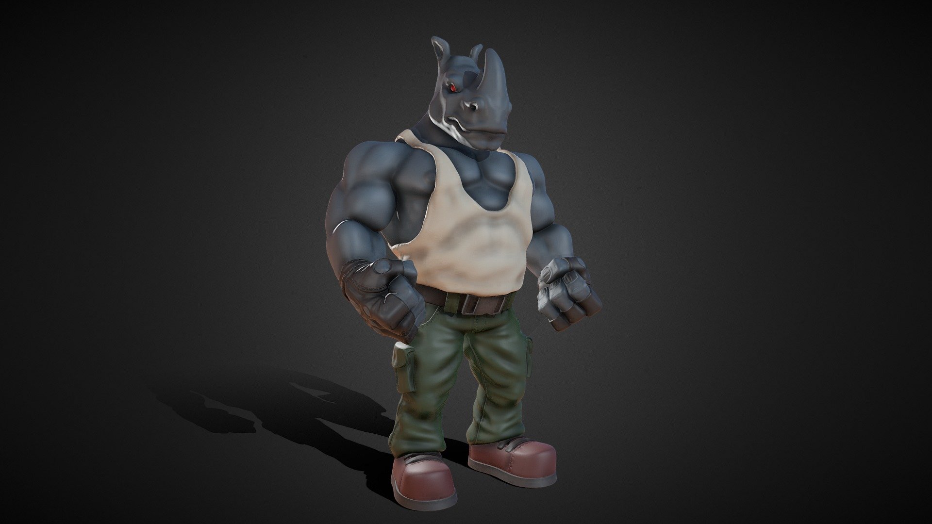 Rocksteady (Rhino) - T.M.N.T. - 3D model by Erico Detoffol (@erico.dtf ...