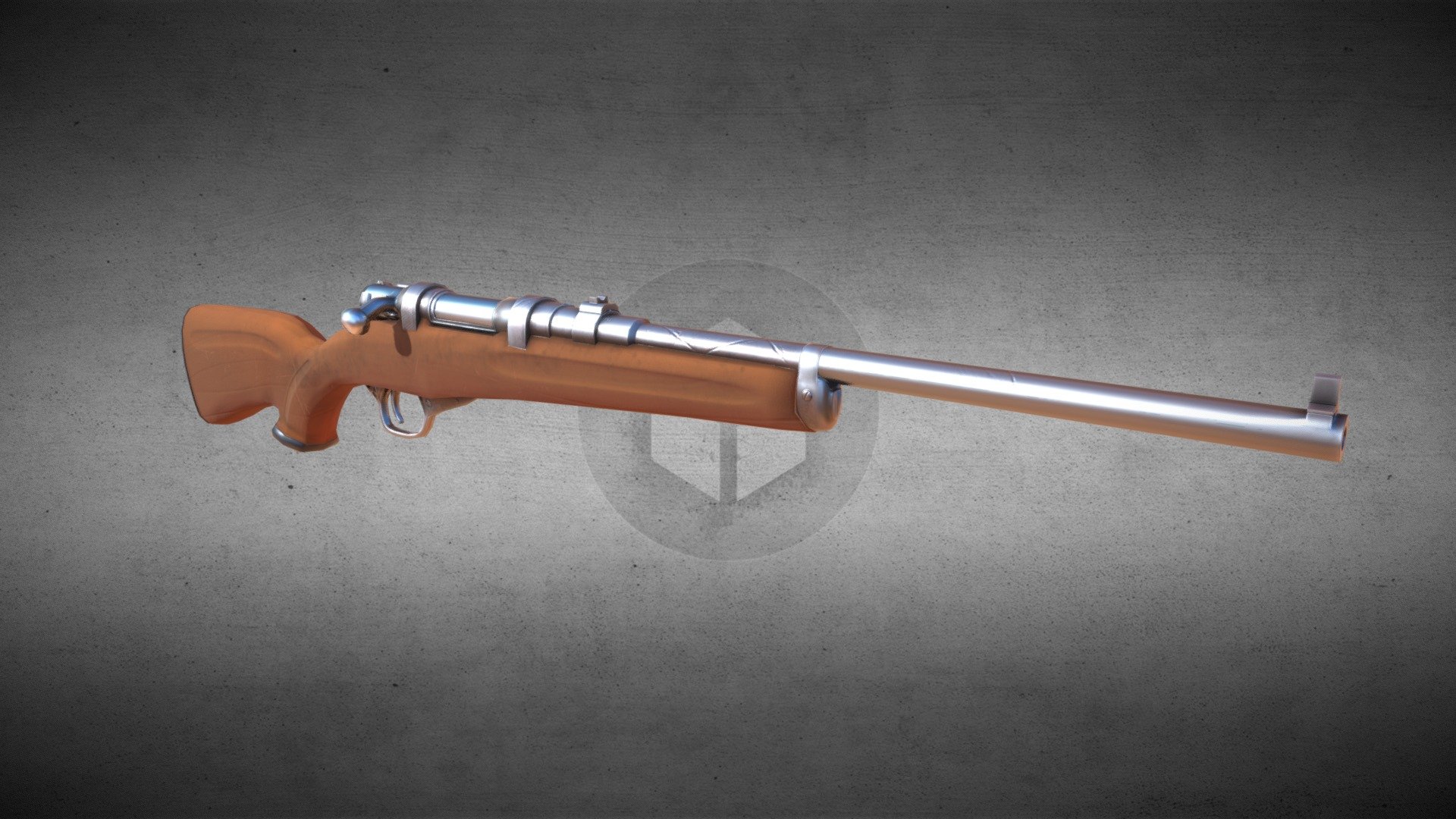 Bolt Action Rifle - 3D model by Hene [43b0093] - Sketchfab