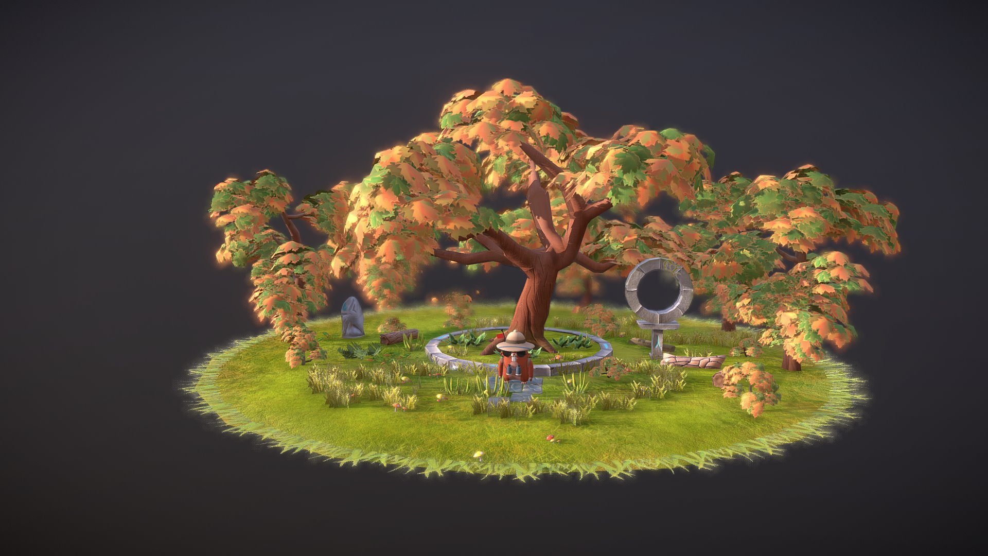 Diorama Game Enviroment - 3D model by QubeLuz [43b3aa0] - Sketchfab