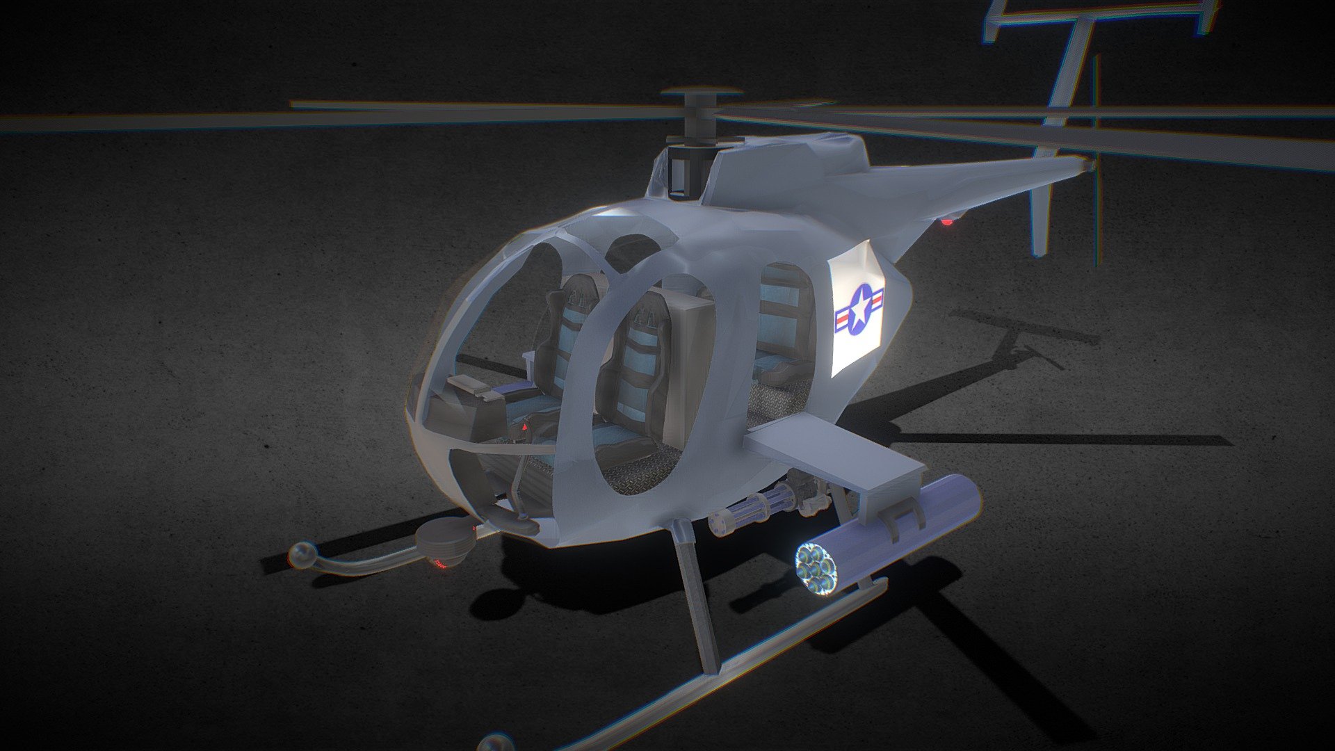 MH-6 Little Bird HQ version - Buy Royalty Free 3D model by OmegaRedZA ...