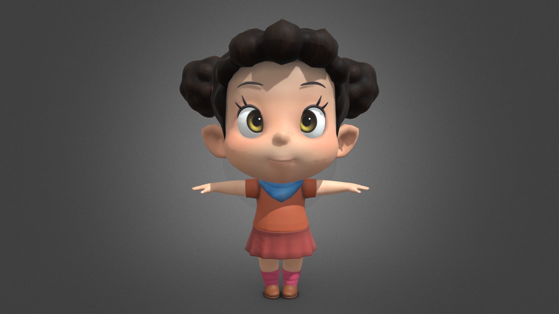 Girl child - Buy Royalty Free 3D model by tingting_er [43b546f] - Sketchfab Store
