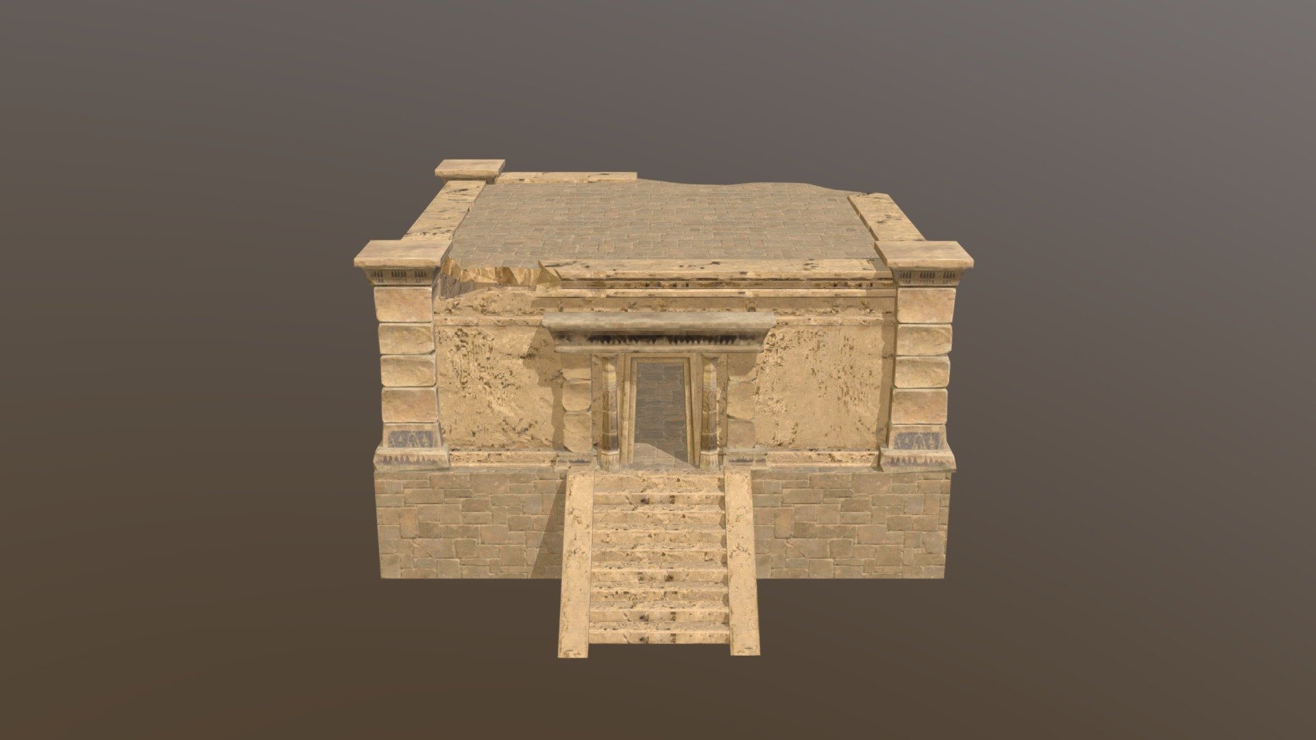 Egyptian Ancient Temple - 3D model by halloweeks [43b5b08] - Sketchfab