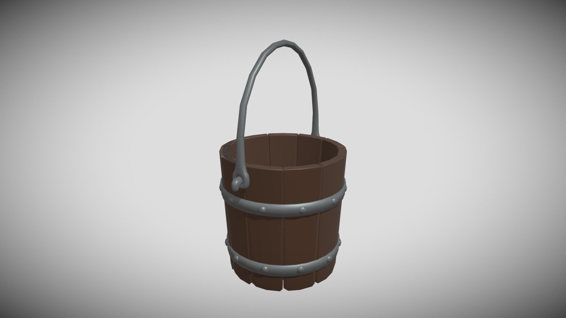 Wood Bucket - 3D model by ghimpe [43b6d6e] - Sketchfab