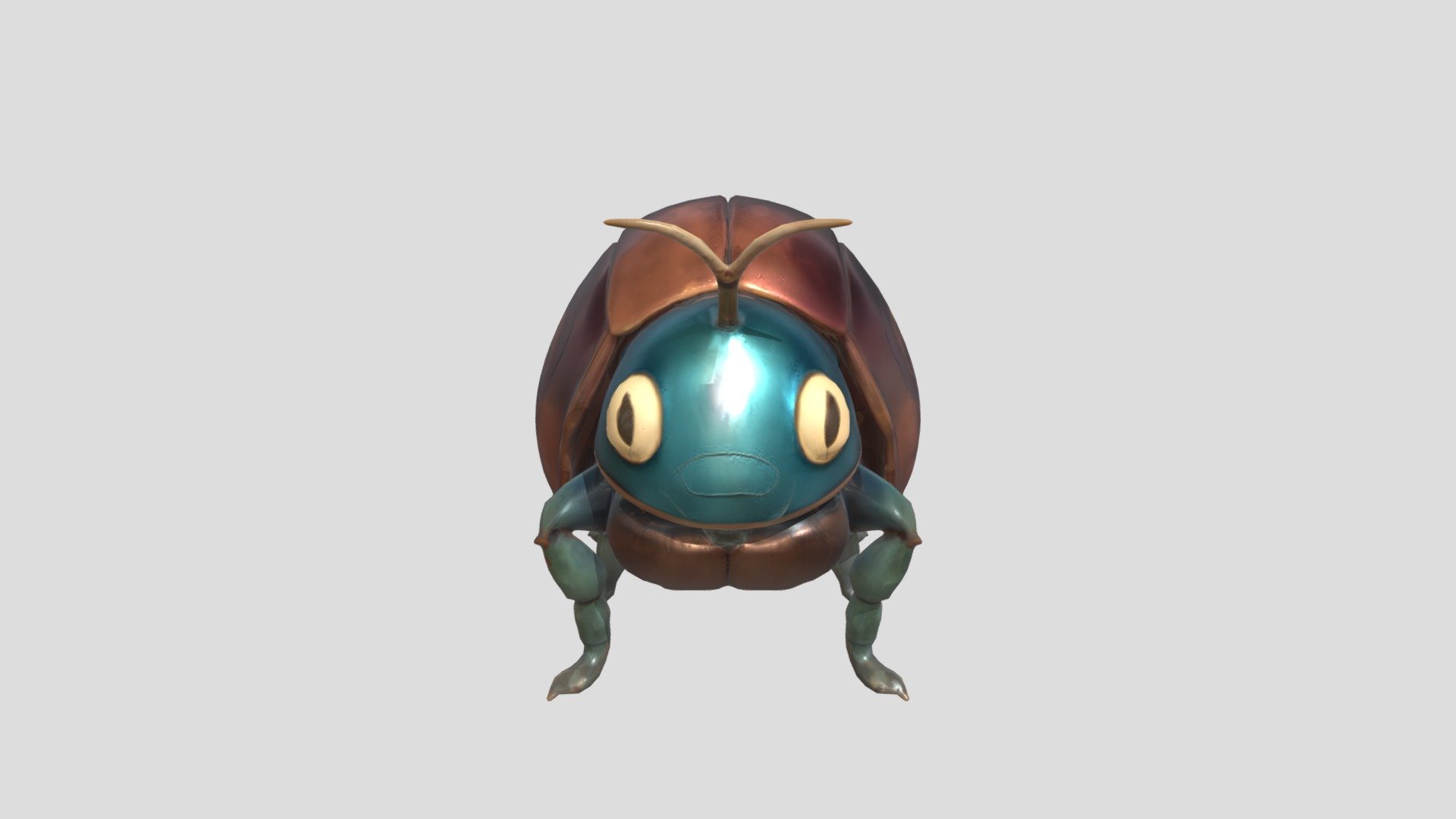 Robotic insectoid character with antennae - Download Free 3D model by ...