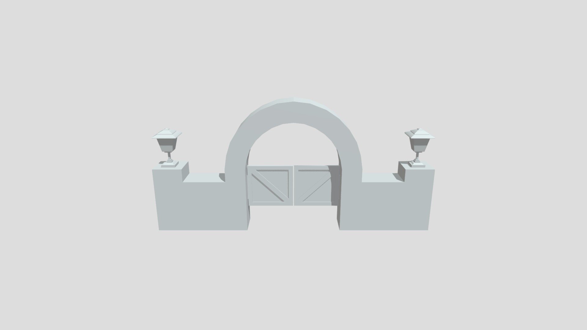Main Gate Model - WeirV - Download Free 3D model by VincentWeir ...