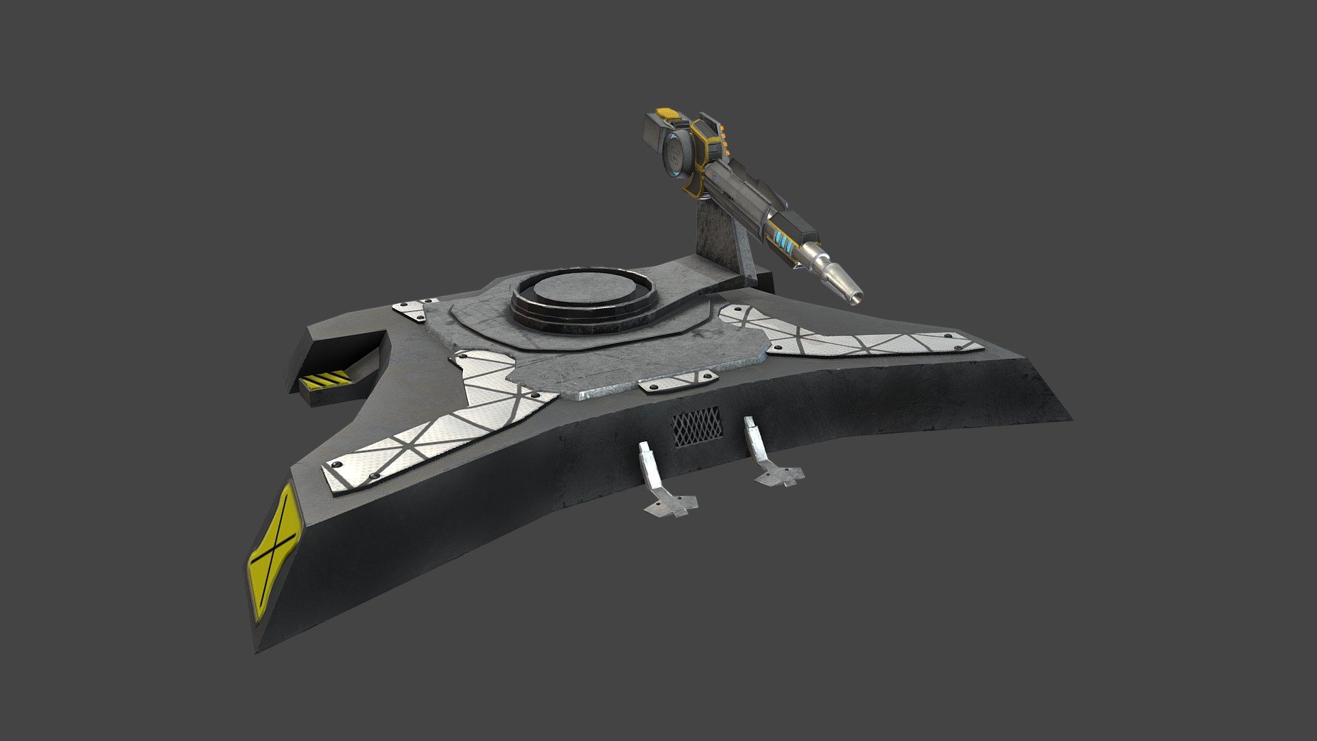 Energy Cannon - 3D model by Collin_Hart [43bbfed] - Sketchfab