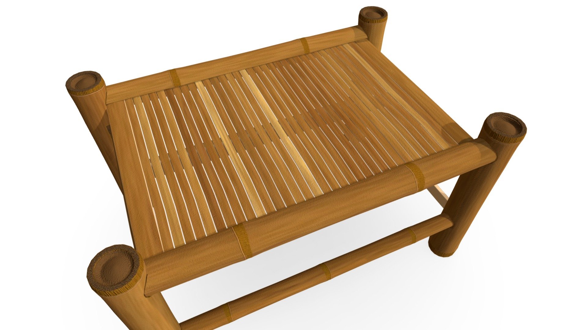 Bamboo Table - 3D model by 3rdimentions [43bc829] - Sketchfab