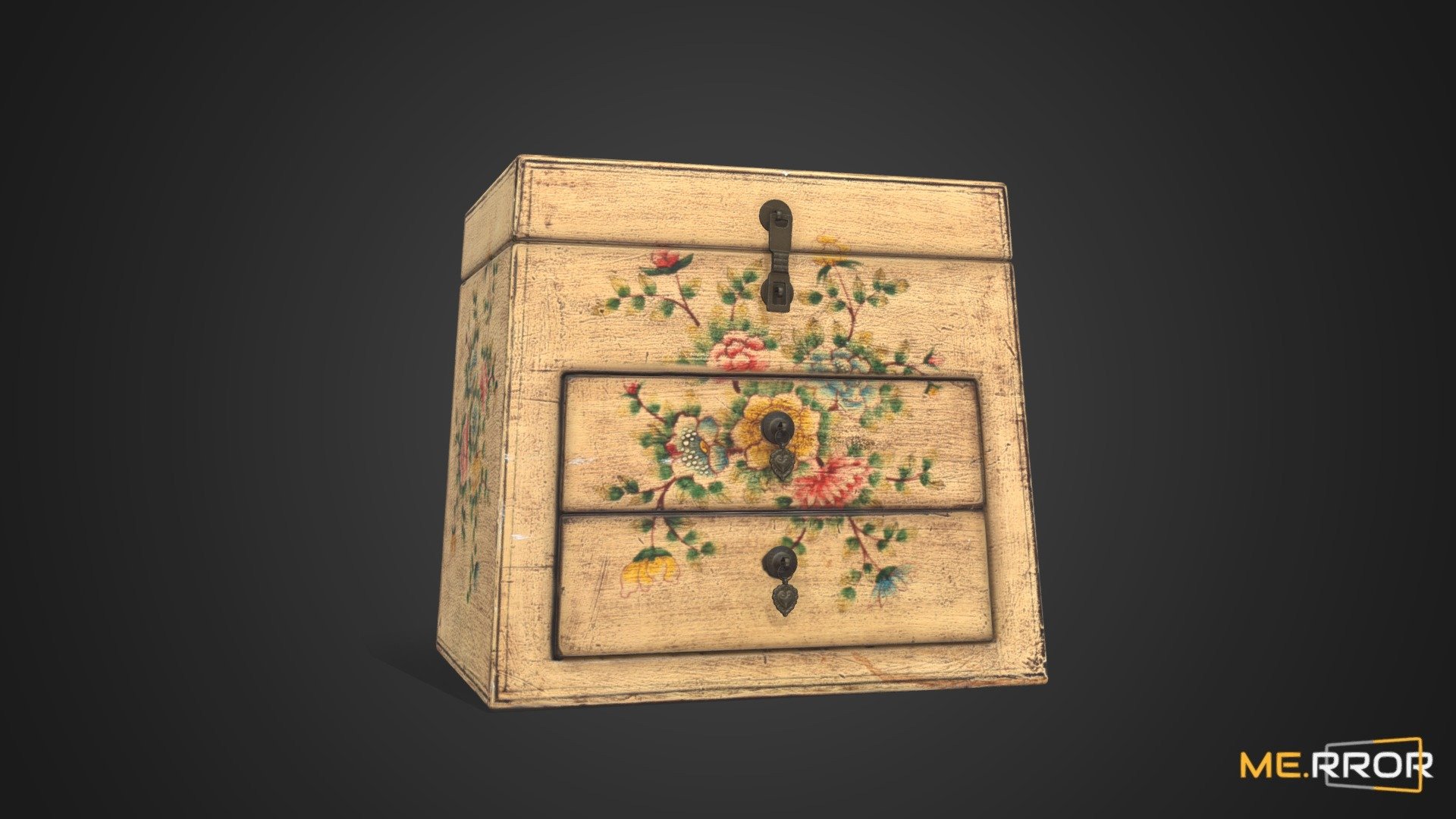 [Game-Ready] Floral Small Drawer - Buy Royalty Free 3D model by ME.RROR ...