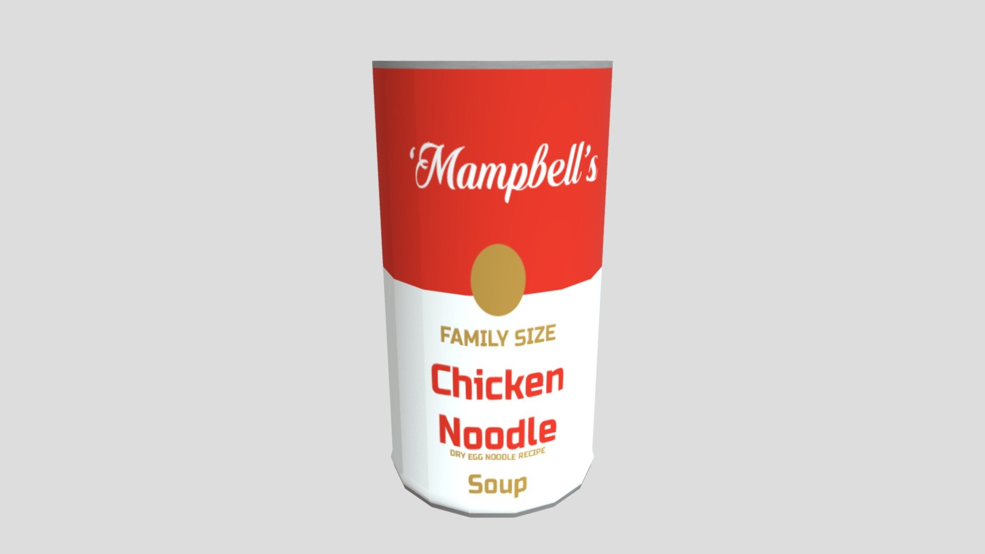 Can Of Soup - 3D model by Forwardnow27 [43bccca] - Sketchfab