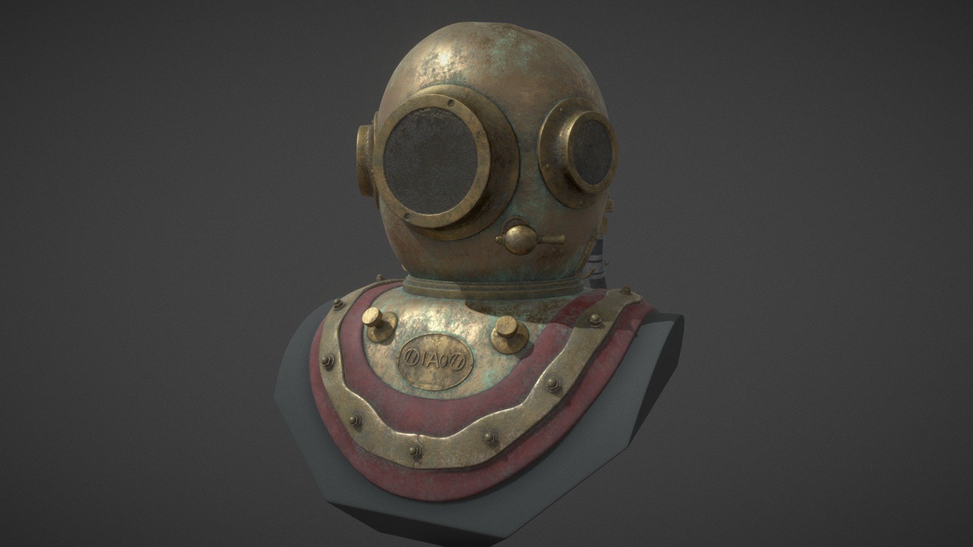 Skaphander - Diving helmet - Buy Royalty Free 3D model by ronnes ...