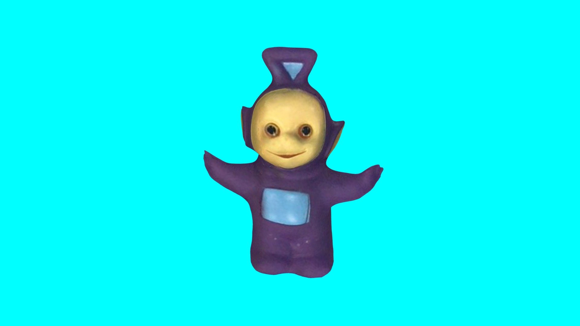 Tinky Winky light blue - 3D model by kazu0615 [43beb6b] - Sketchfab