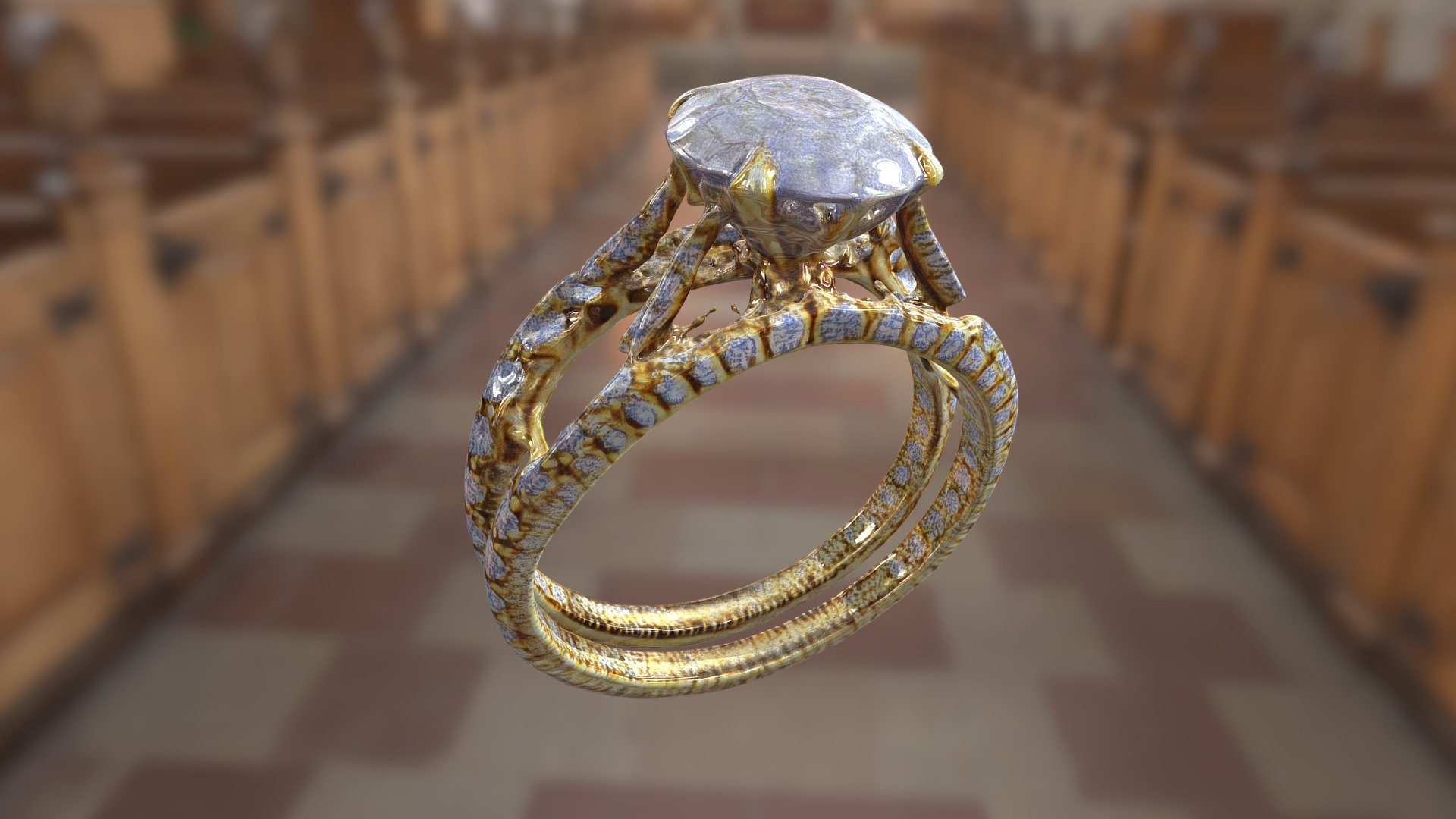 Gold ring - Download Free 3D model by urbanmasque [43bf6ad] - Sketchfab