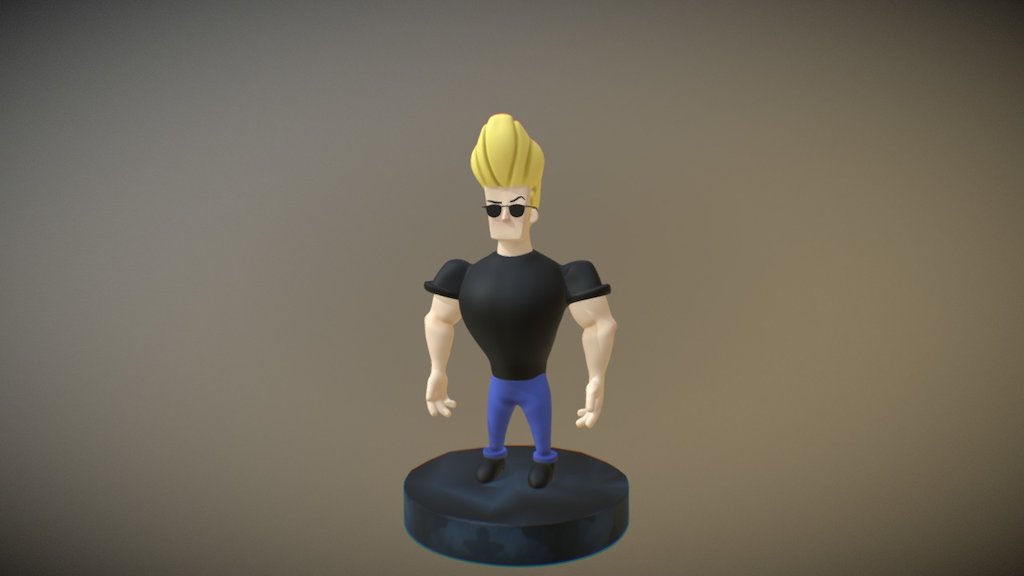 CartoonChallenge: Johnny Bravo - 3D model by paolamcintron [43bf9eb ...
