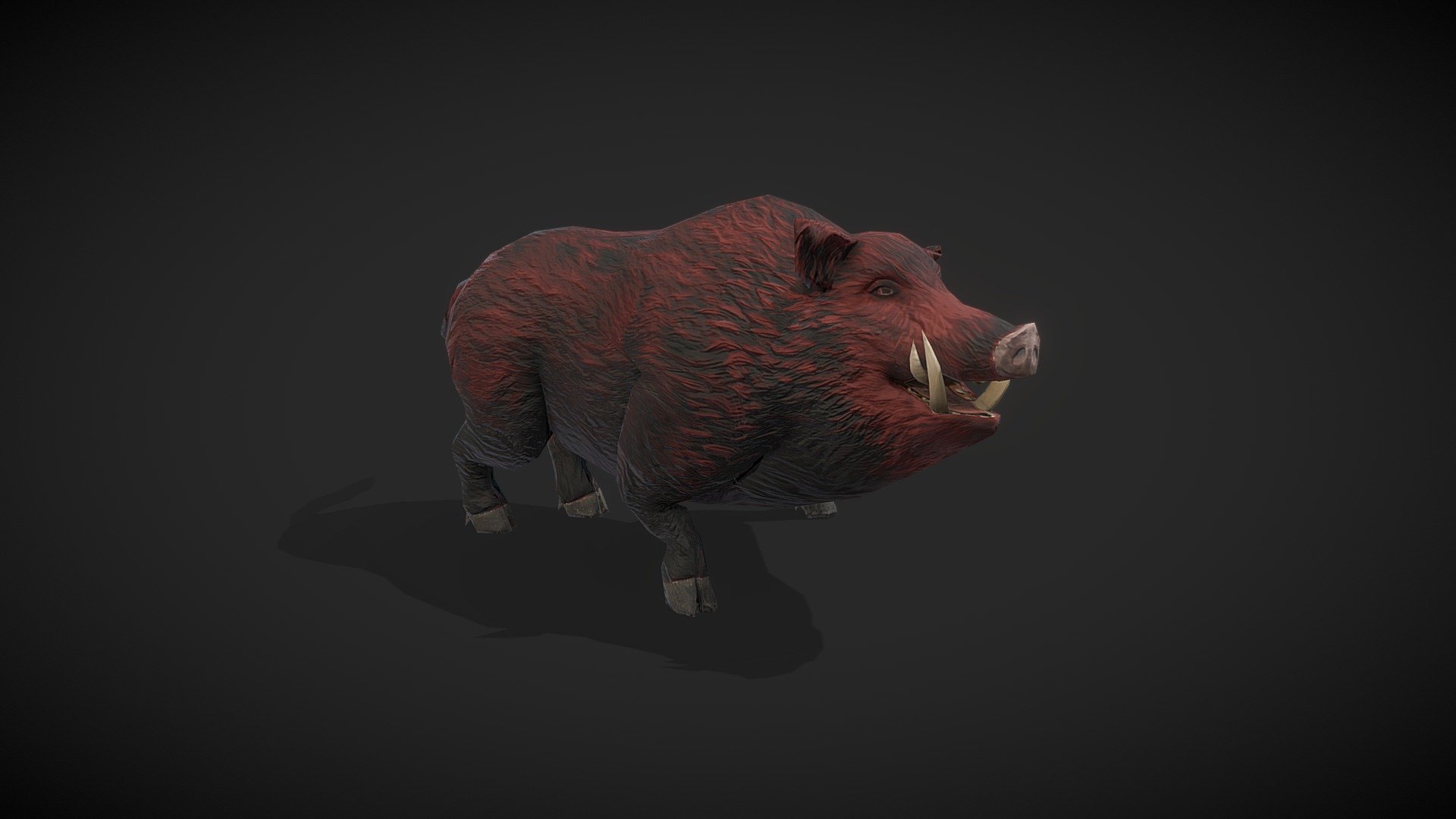 Animals: Boar - 3D model by Klaudia Naumann (@klaudia_naumann) [43bfea7 ...