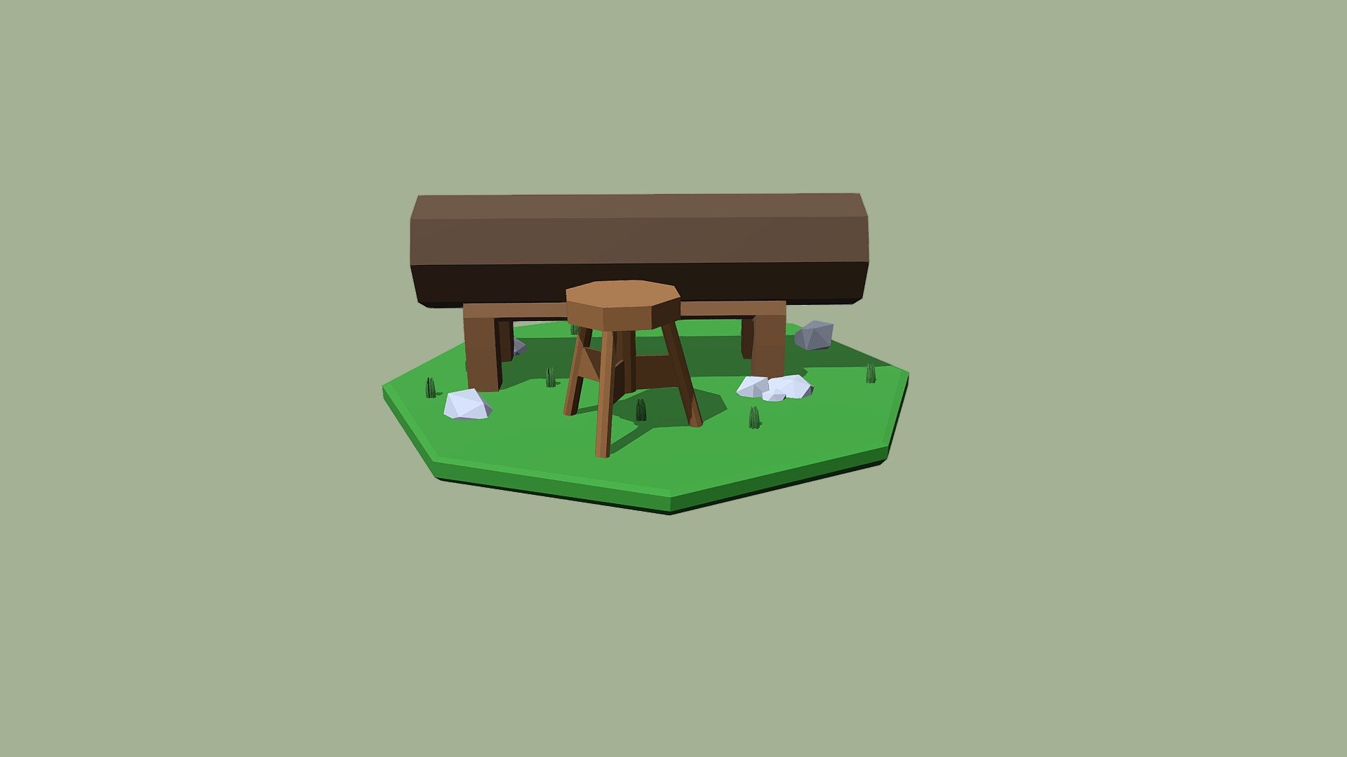 Wood Workshop Low Poly - Download Free 3D model by teauorent [43c2226 ...