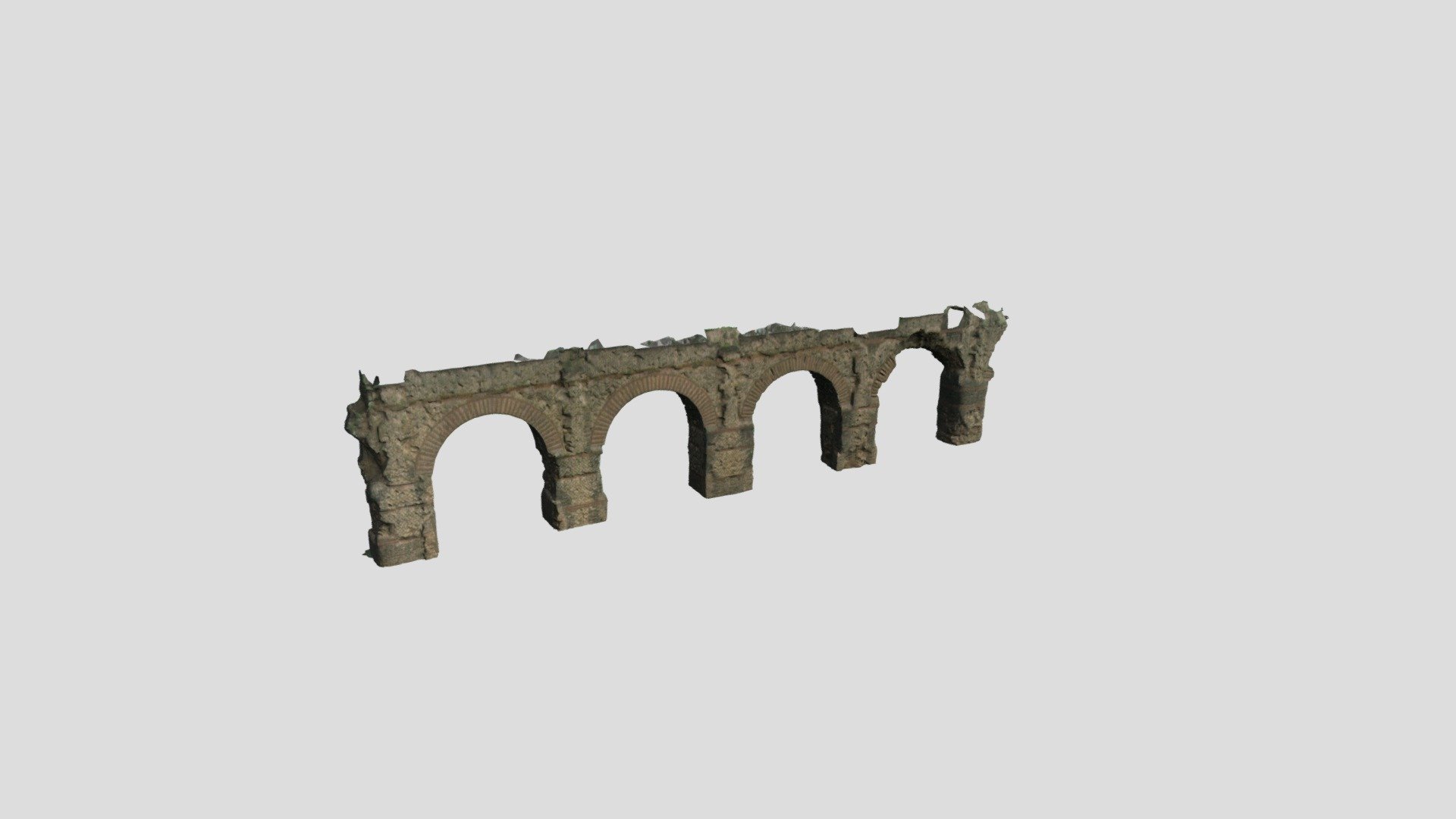 Roman Aqueduct near Lyon - Le plat de lair - 3D model by nicolas ...