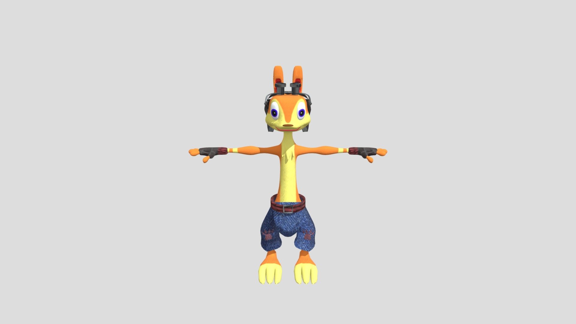 Daxter baked model (with clothes) - Download Free 3D model by CharlieWM [43c329e] - Sketchfab