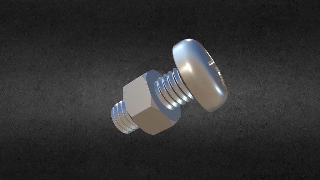 Nut and Screw - 3D model by keithg [43c5b8c] - Sketchfab