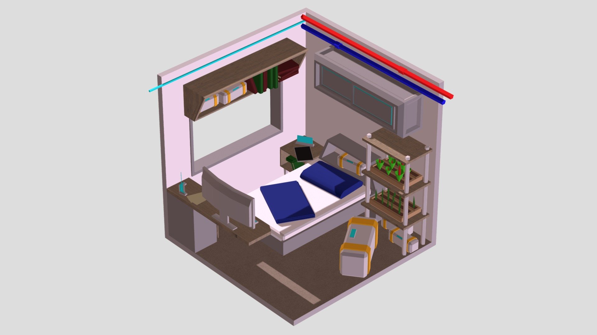 Living Quarters #Isometric2020Challenge - 3D model by DragoTatsuki ...