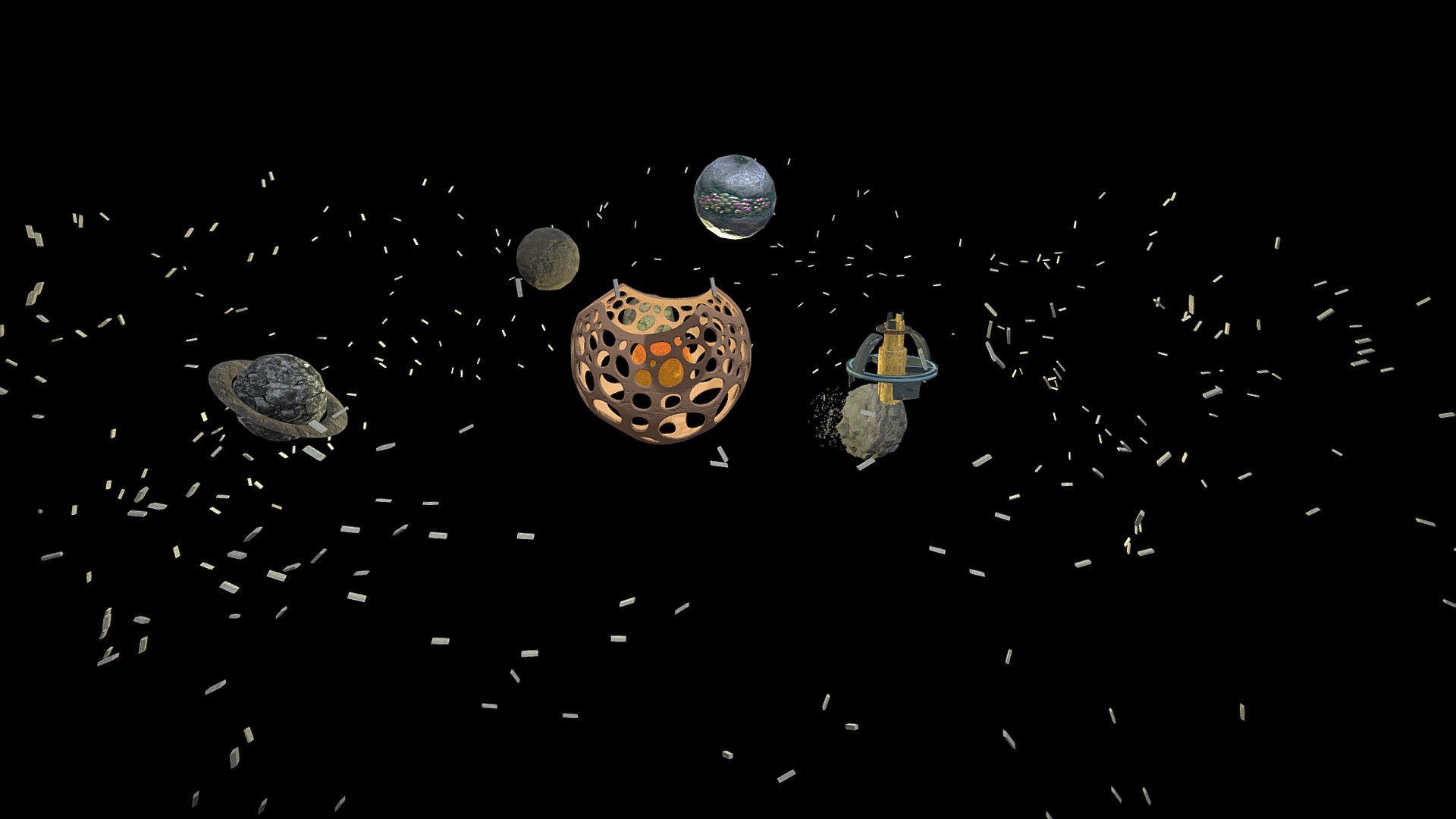 Solar System - 3D model by Burgh [43c8f16] - Sketchfab