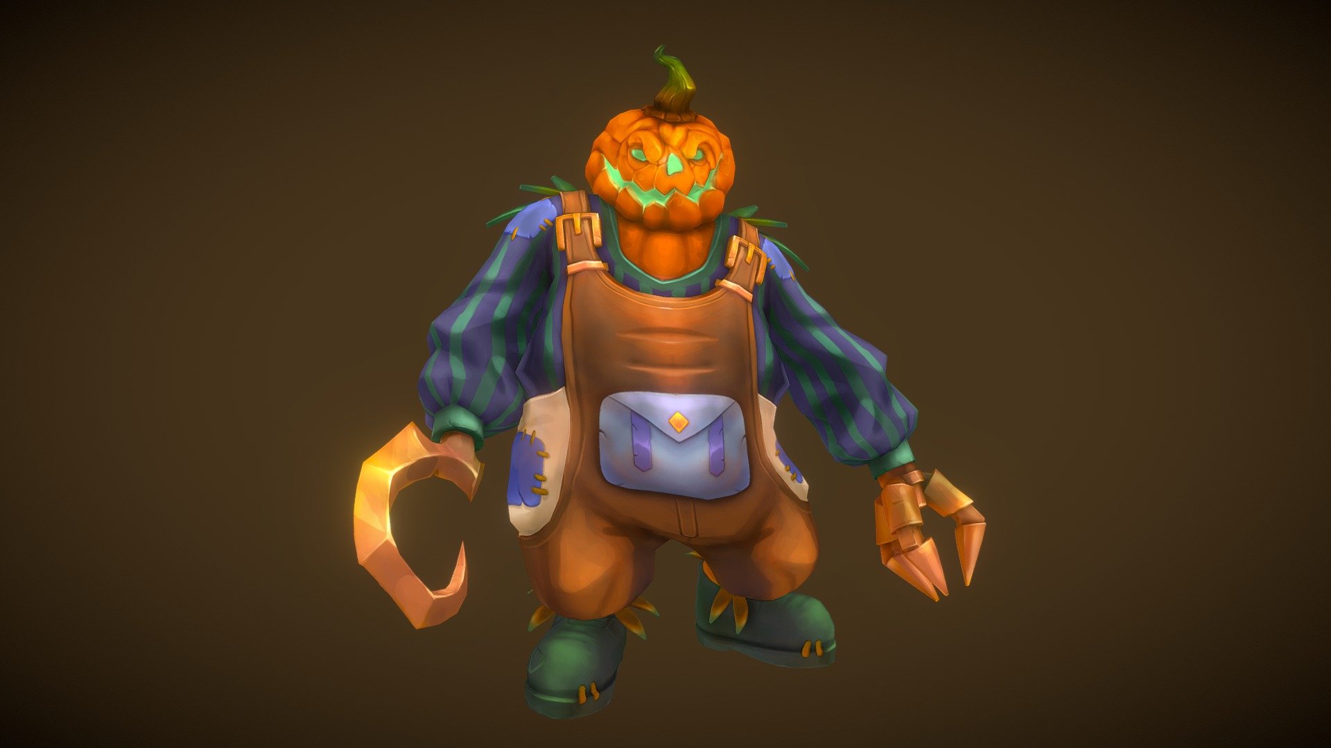 Stylized Pumpkin Golem - 3D model by N-hance Studio (@Malice6731 ...