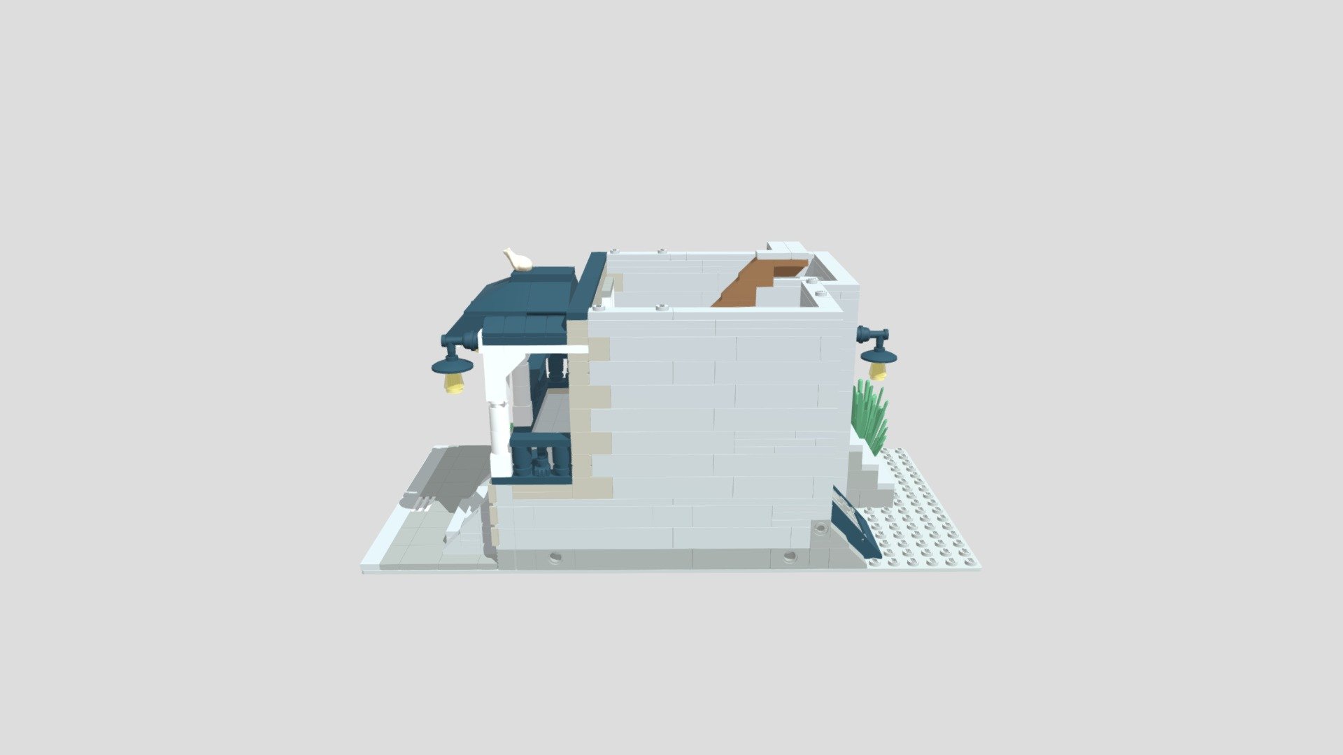 MOC Modular Building 01 - 3D model by etnad [43c9db0] - Sketchfab