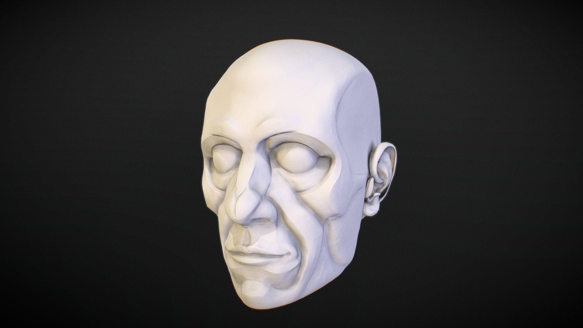 Human Male Head Base Sculpt - Buy Royalty Free 3D model by Three Dee ...