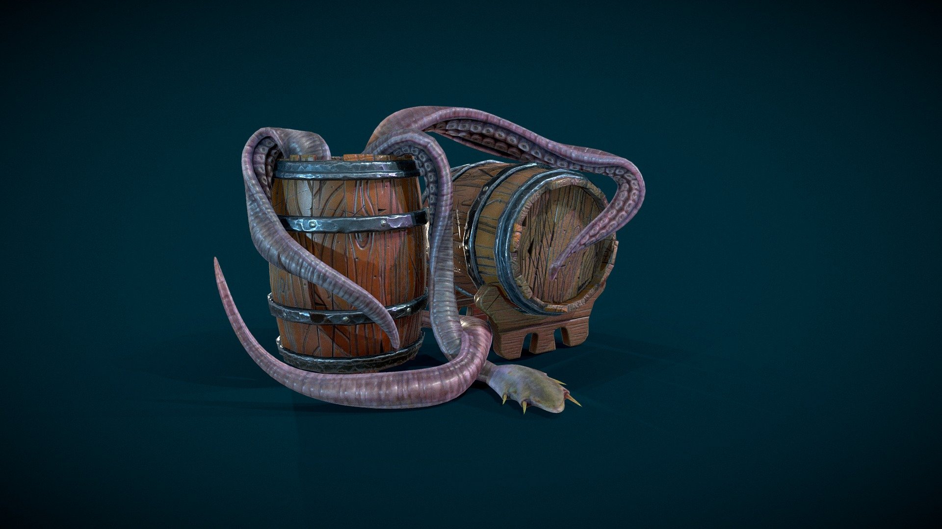 Stylized Barell - 3D model by onlymorozov [43cc136] - Sketchfab