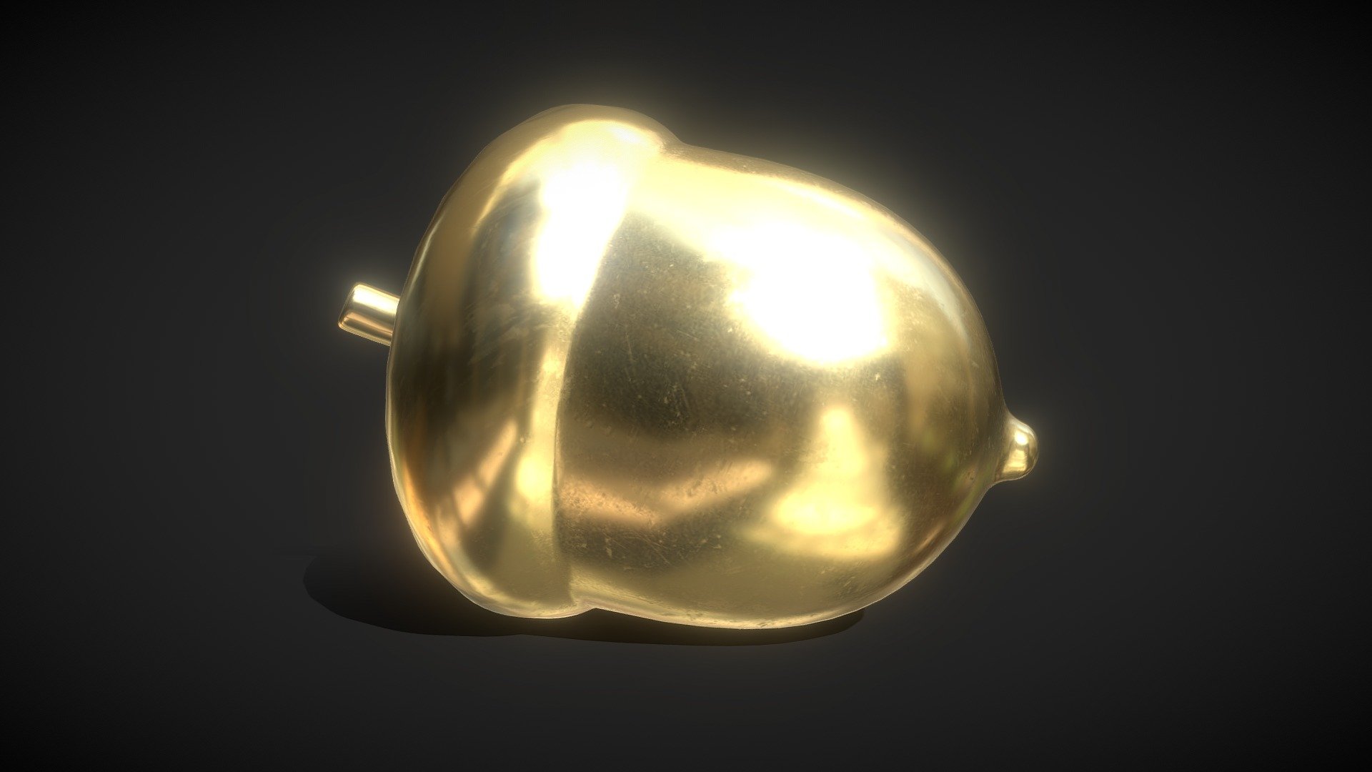 Golden Acorn - Download Free 3D model by Crea (@crea.cr) [43cf7df ...