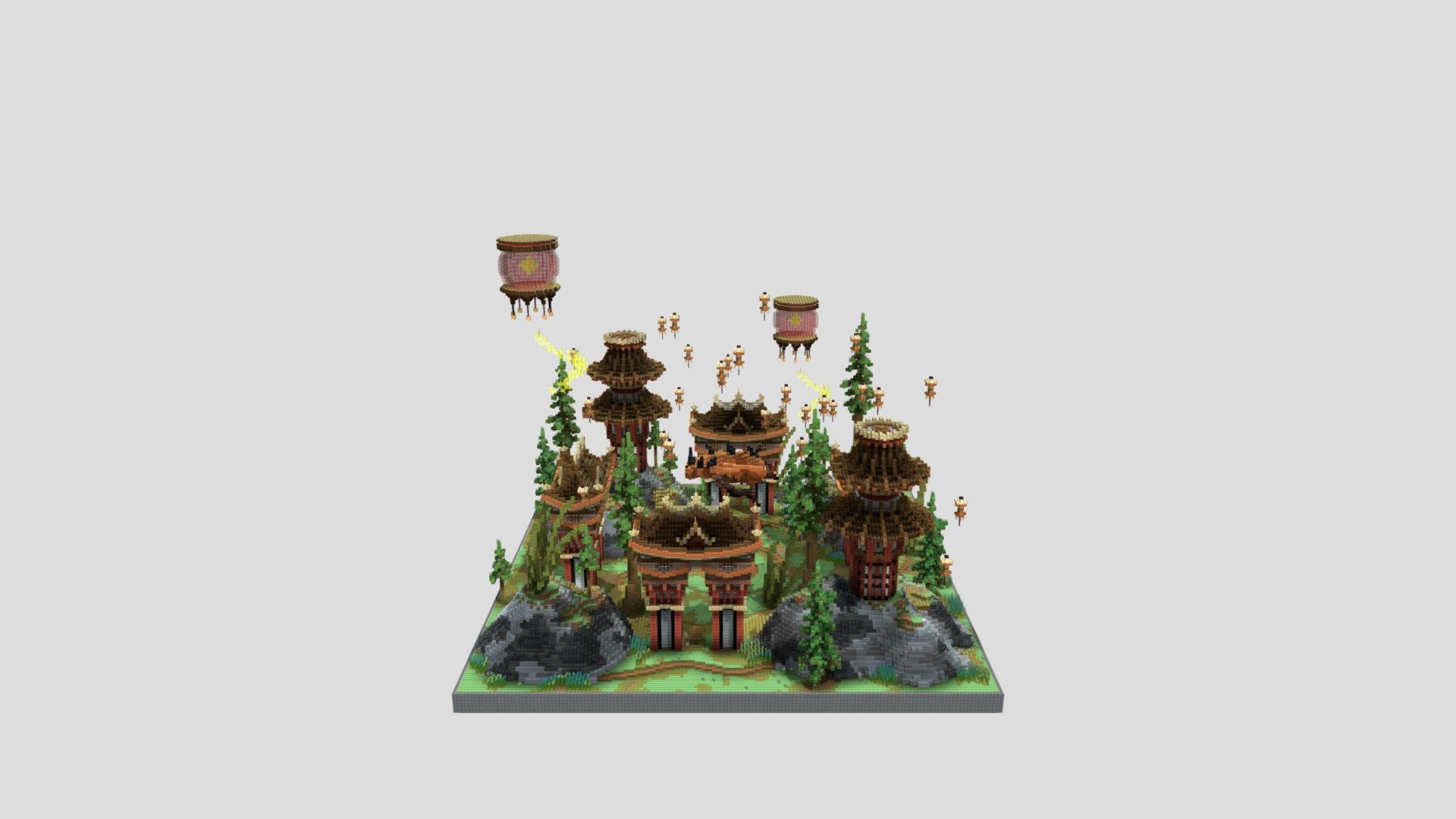 KitMap ~ Spawn ~ Oriental Theme - Download Free 3D model by ...