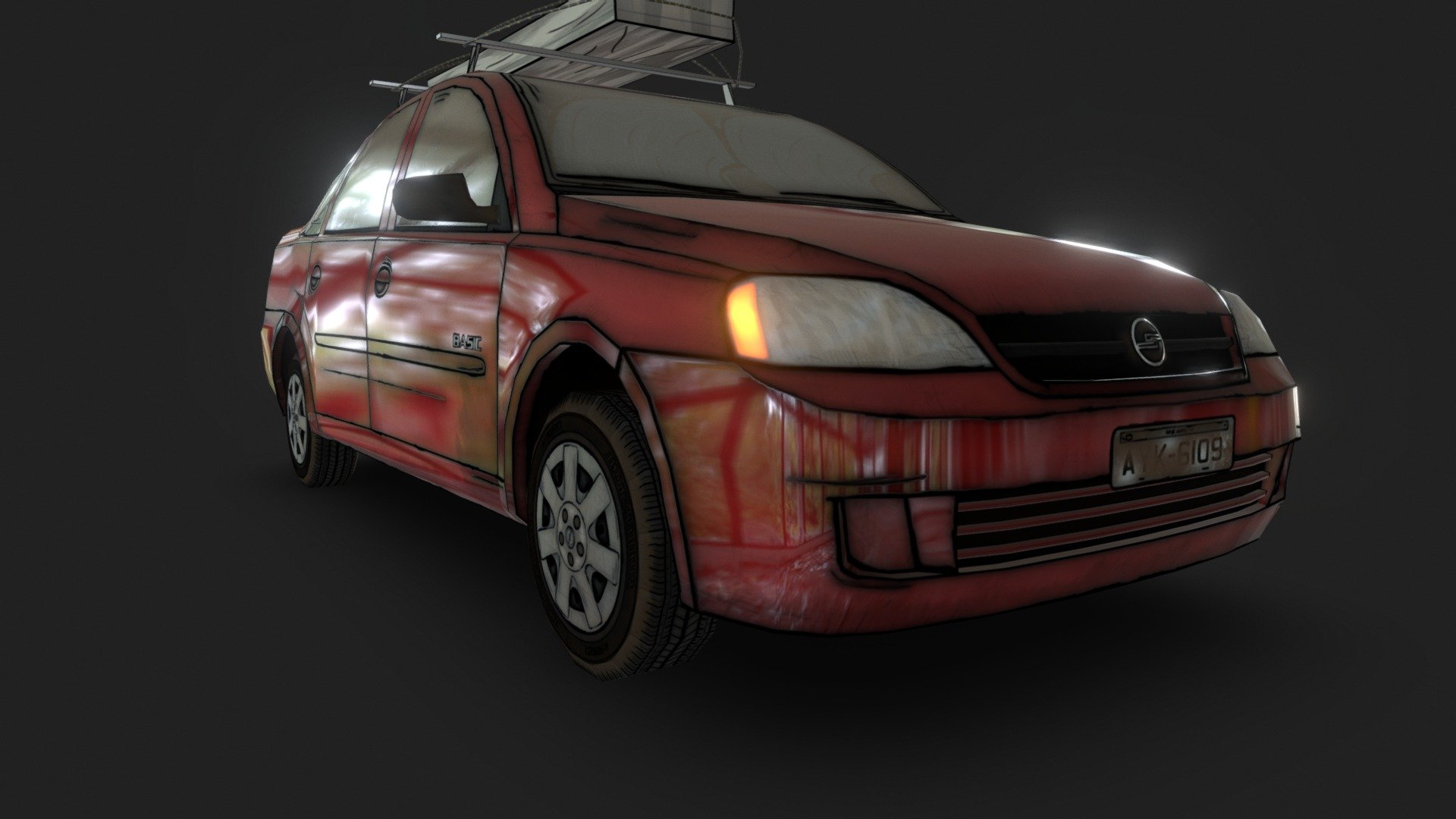 Car - Chevrolet Corsa - 3D model by Mateus (@matds) [43d3449] - Sketchfab