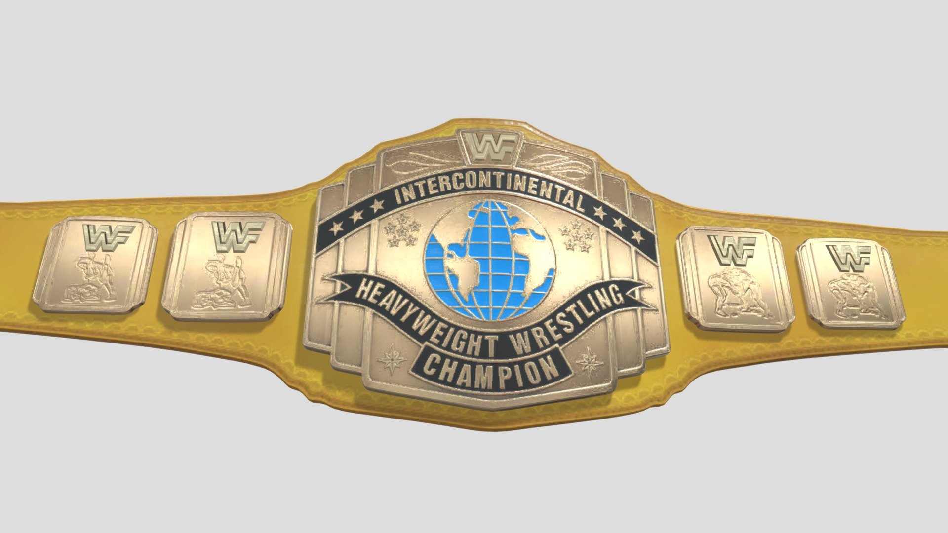 WWF - INTERCONTINENTAL CHAMPION BELT - 3D model by RadioactiveAG ...