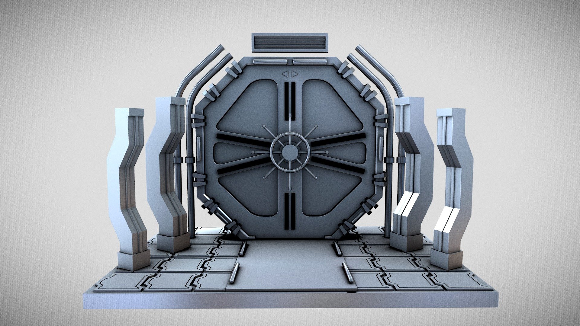 Sci-fi Space Door - 3D model by Yousof Hajizeinali (@Yousof_hz ...