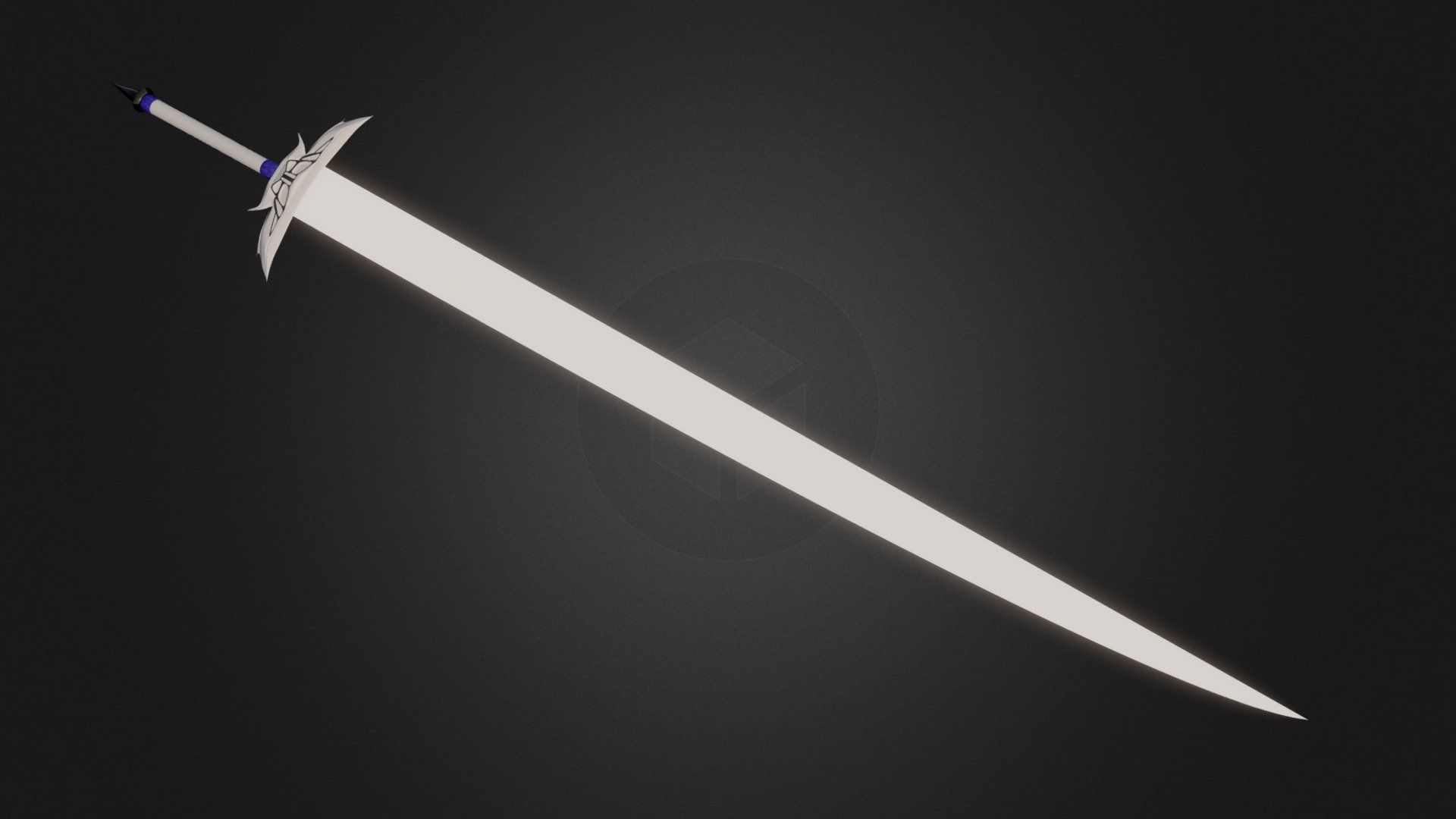 Curved Fantasy Sword - Download Free 3D model by InterstellardragonCG ...