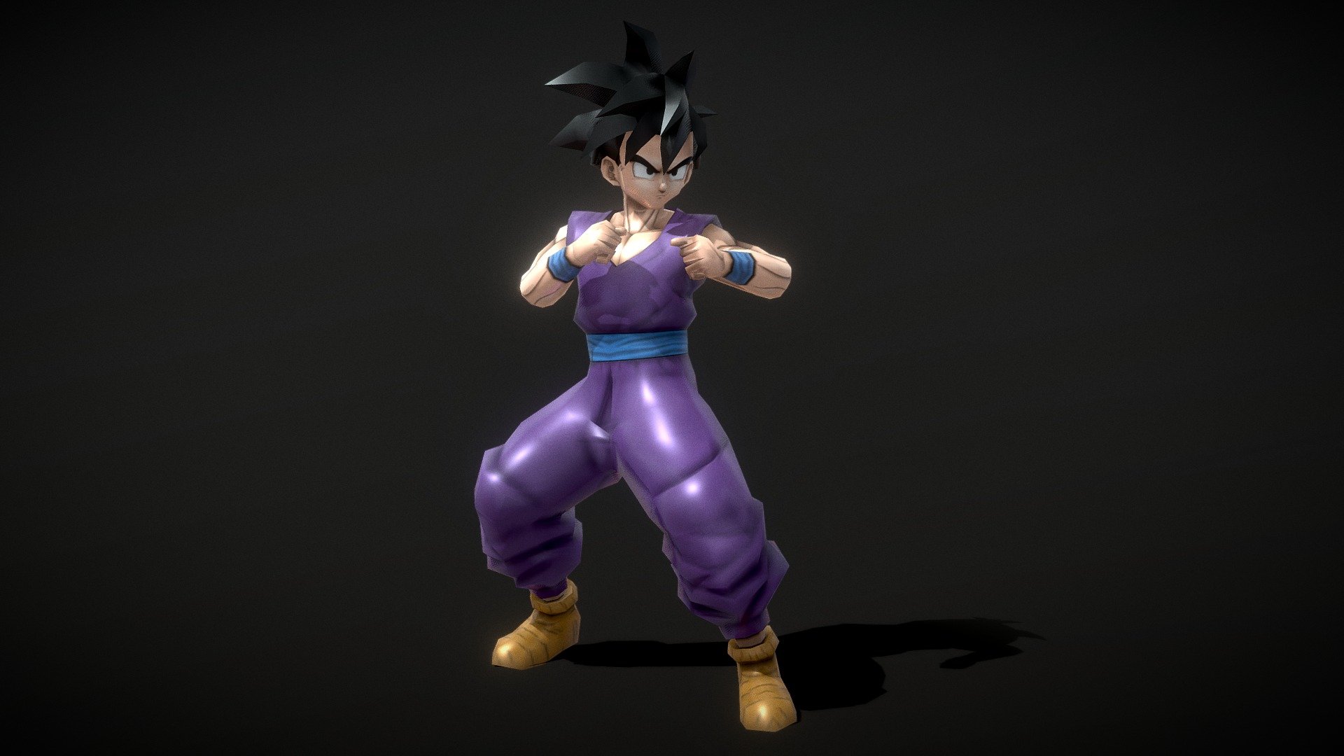 gohan - Download Free 3D model by Kari (@keetos349) [43d67fb] - Sketchfab