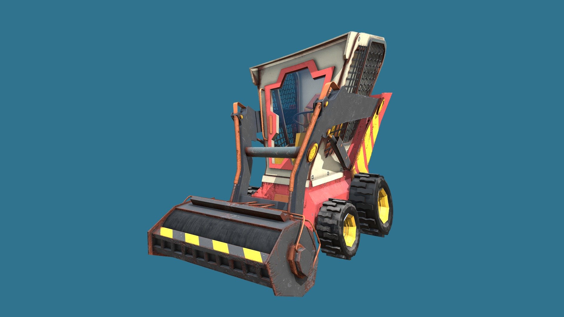 Steamroller - 3D model by Nikie Monteleone (@nikiemonteleone) [43d7eef ...