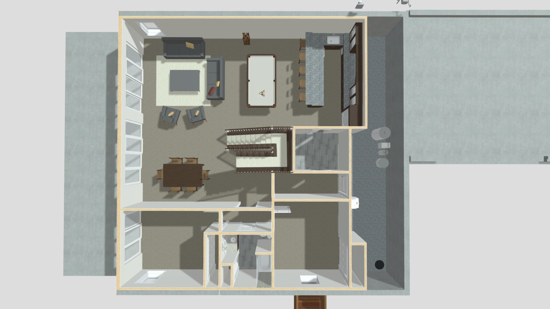 Basement Idea 2 - Download Free 3D model by OakBridge Development ...