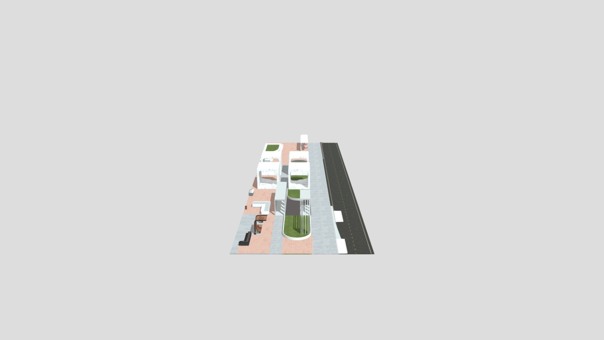 Street Scape - Download Free 3D model by mahahara [43d8ce1] - Sketchfab